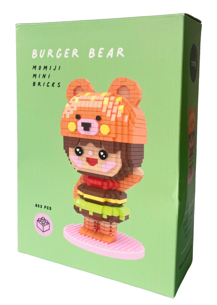 Burger Bear mini-bricks puzzle - perfect gift for girls – Momiji-uk
